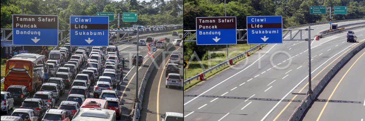 JALUR MENUJU PUNCAK BOGOR SEPI KENDARAAN | ANTARA Foto JALUR MENUJU PUNCAK BOGOR SEPI KENDARAAN | ANTARA Foto
