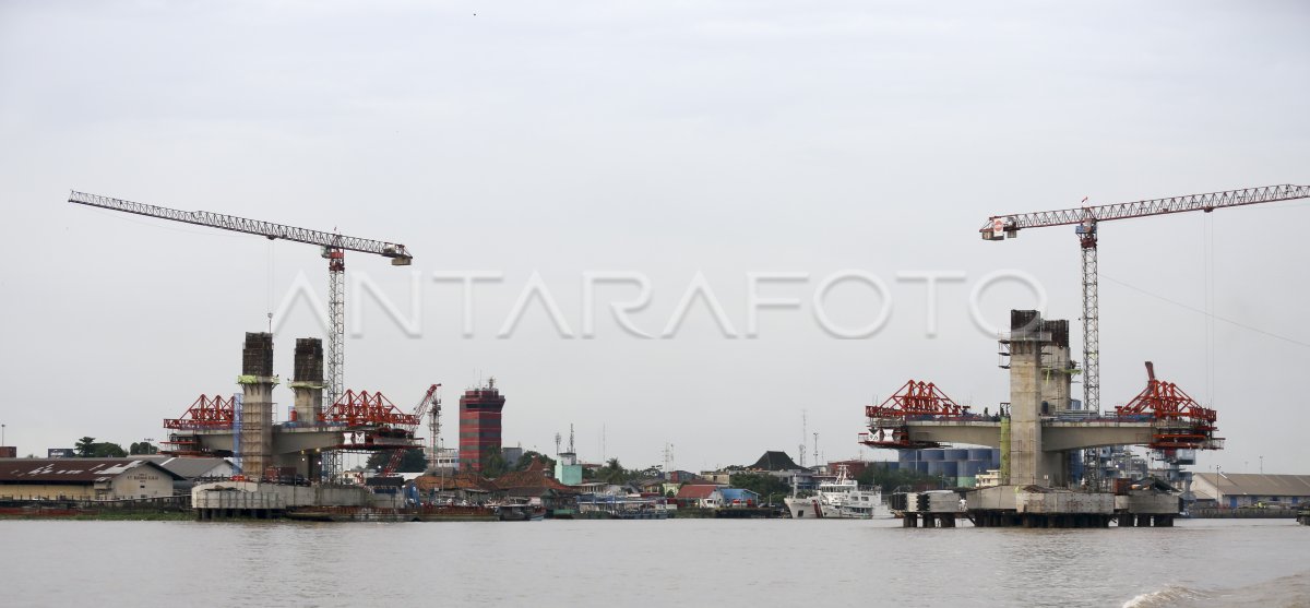 PROGRES JEMBATAN MUSI IV | ANTARA Foto