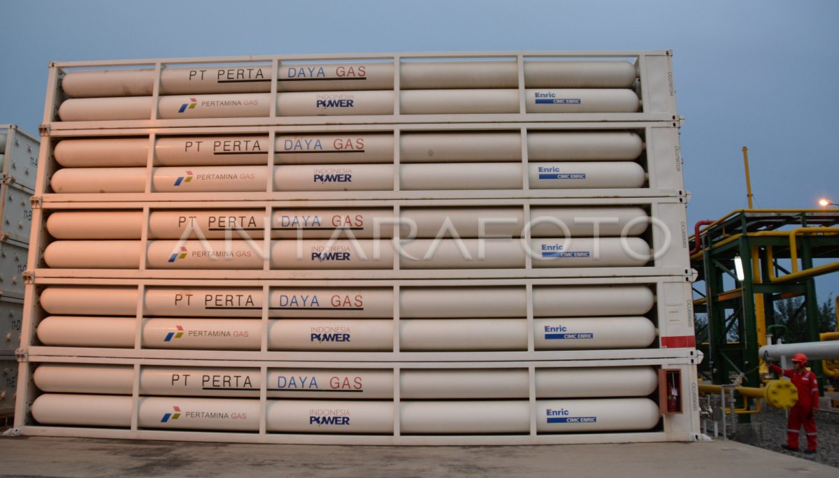 FASILITAS PENYIMPANAN GAS ALAM | ANTARA Foto