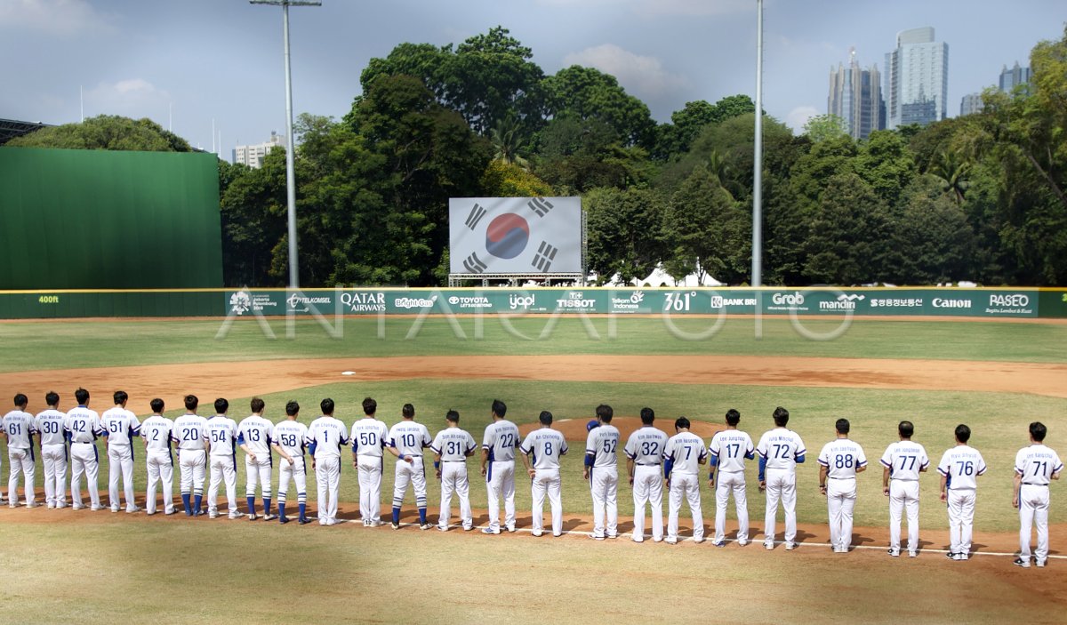 BASEBALL - CINA -VS- KOREA | ANTARA Foto