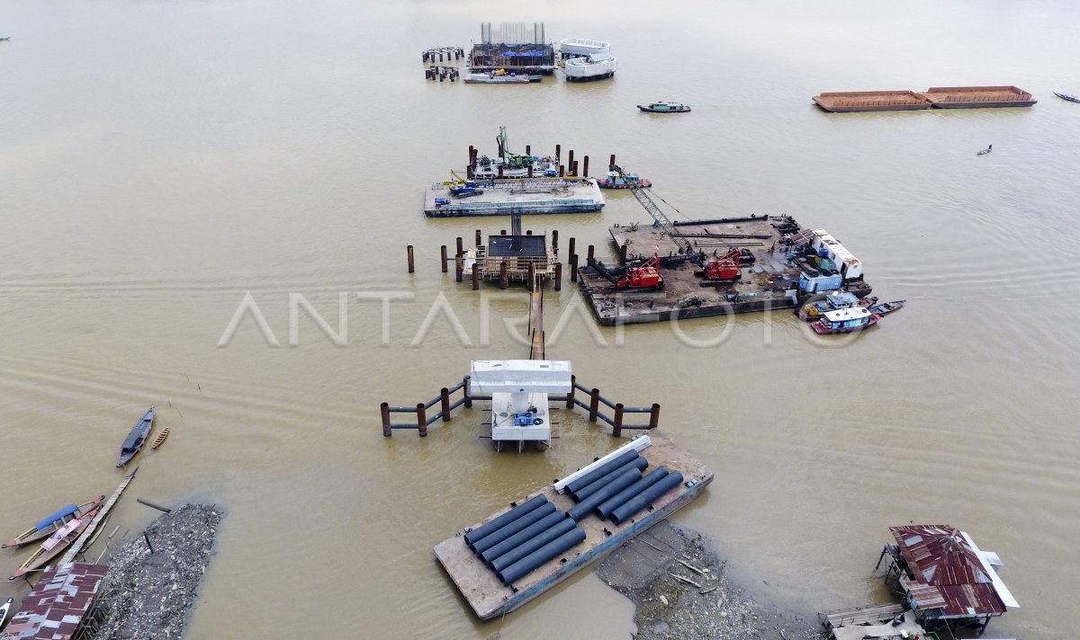 PEMBANGUNAN JEMBATAN MUSI IV | ANTARA Foto PEMBANGUNAN JEMBATAN MUSI IV | ANTARA Foto