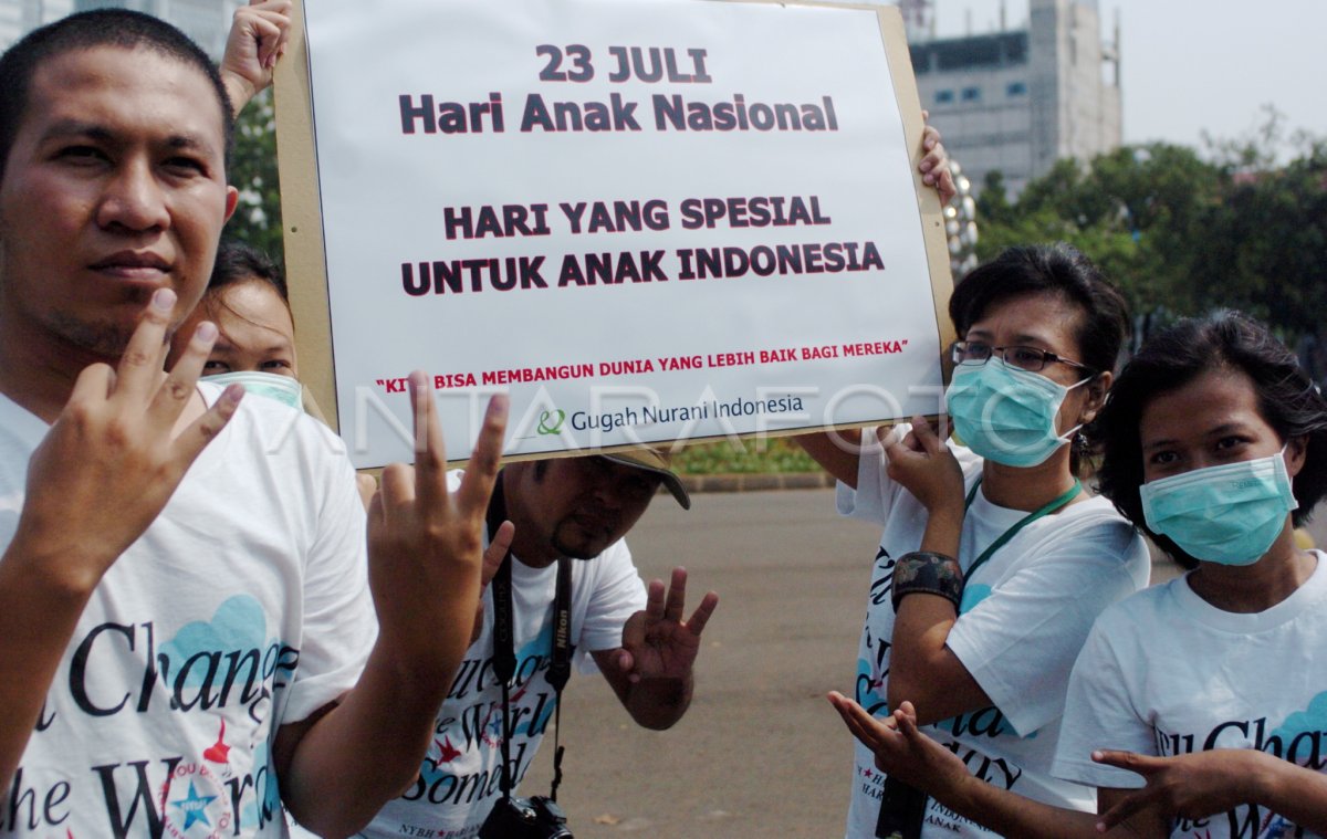 HARI ANAK NASIONAL. | ANTARA Foto