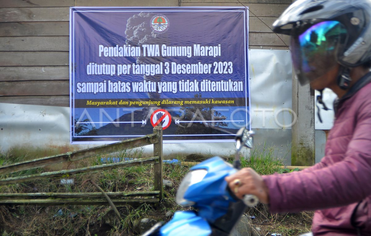 Jalur pendakian Marapi ditutup | ANTARA Foto Jalur pendakian Marapi ditutup | ANTARA Foto