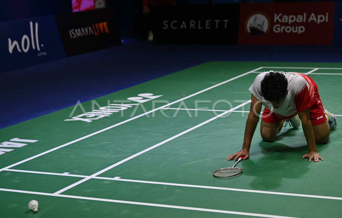 ANTHONY SINISUKA GINTING KALAH | ANTARA Foto