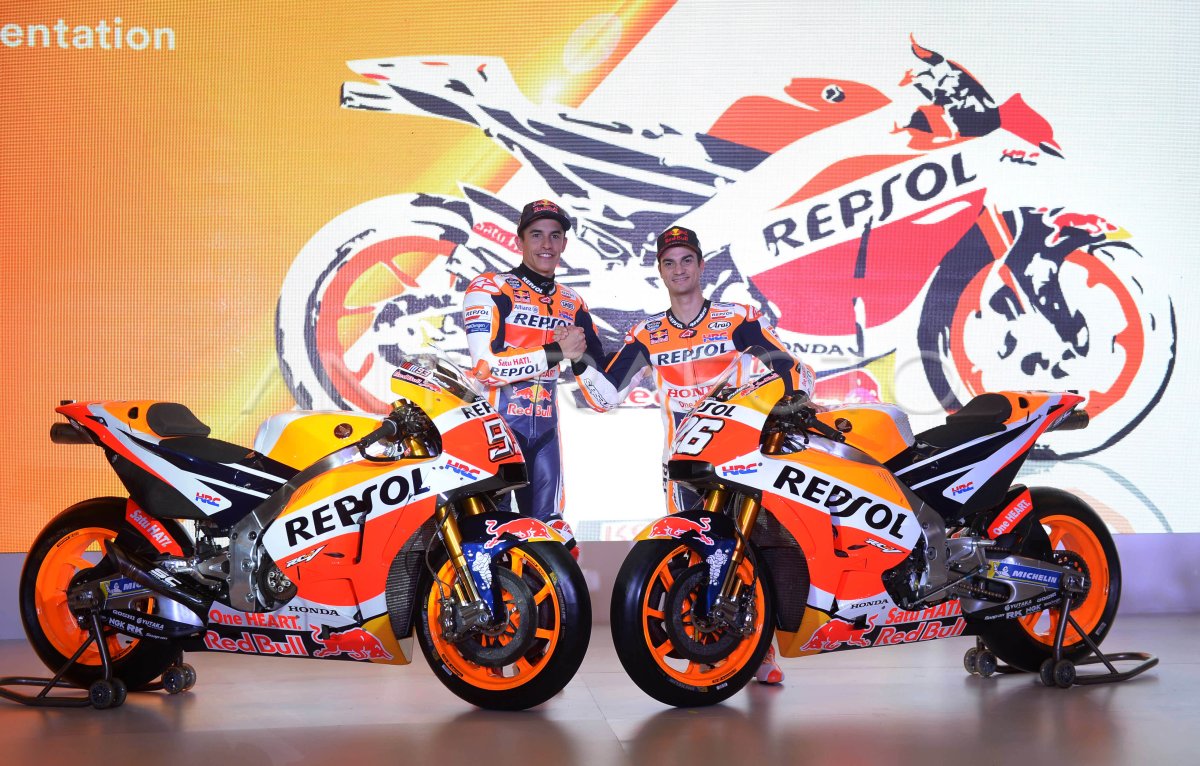 PELUNCURAN MOTOR BARU REPSOL HONDA | ANTARA Foto