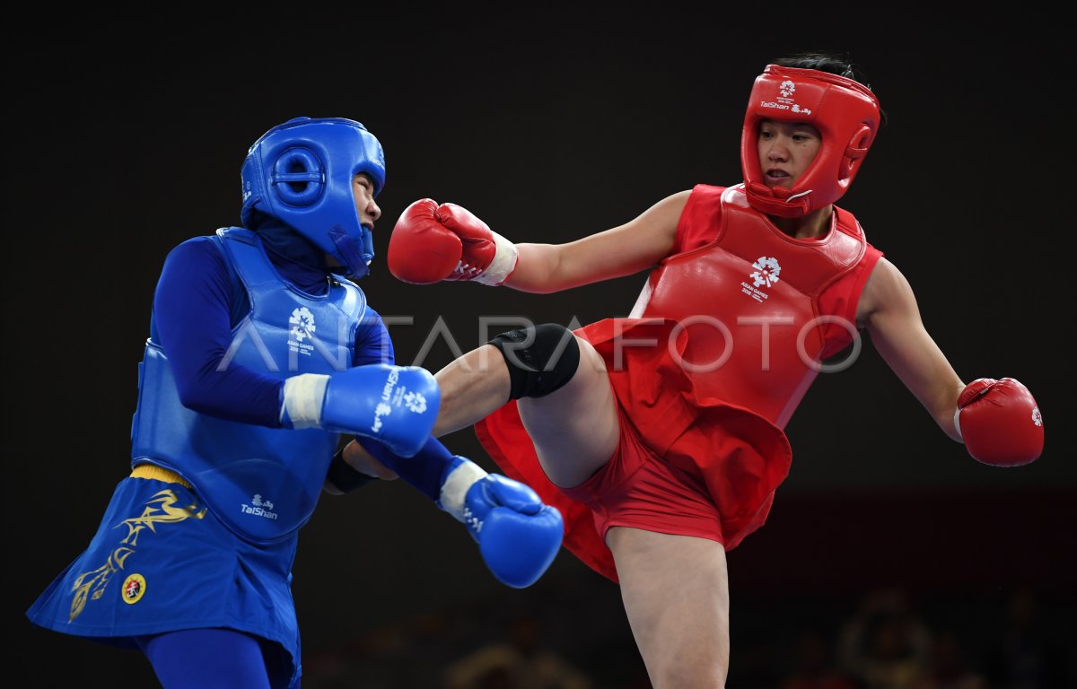 WUSHU SANDA PUTRI 60 KG INDONESIA VS CINA | ANTARA Foto
