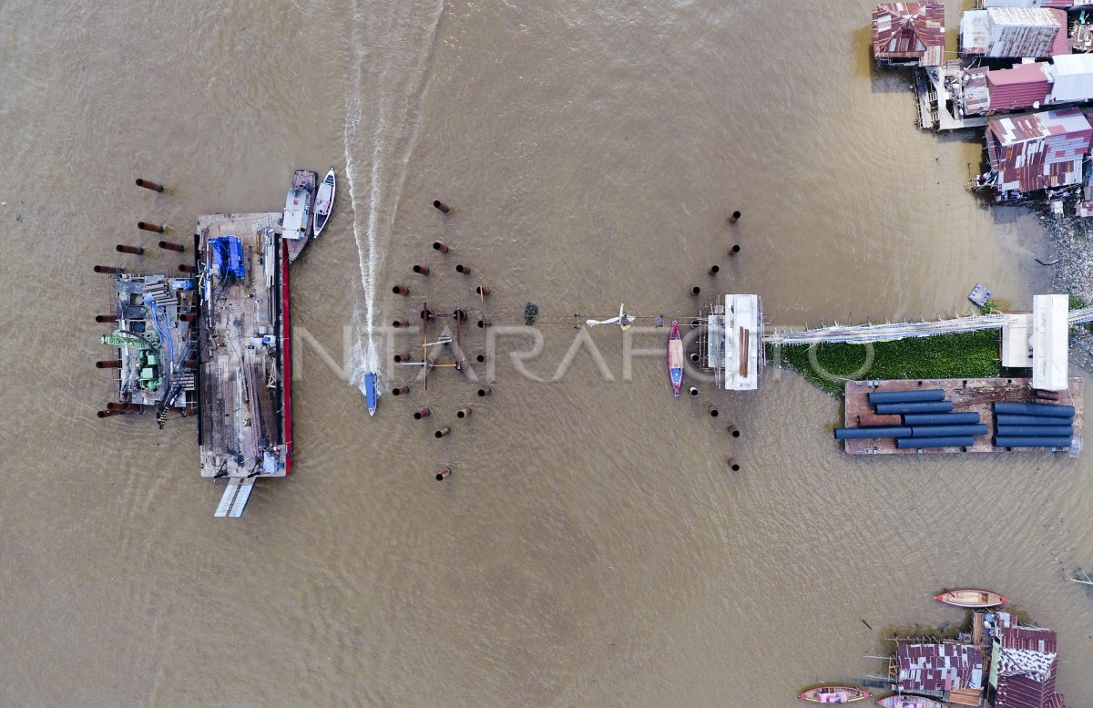 PEMBANGUNAN JEMBATAN MUSI IV | ANTARA Foto PEMBANGUNAN JEMBATAN MUSI IV | ANTARA Foto