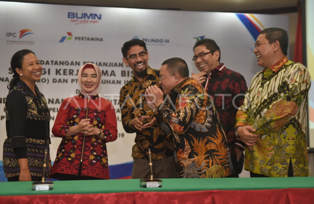SINERGI PERTAMINA DAN PELINDO | ANTARA Foto