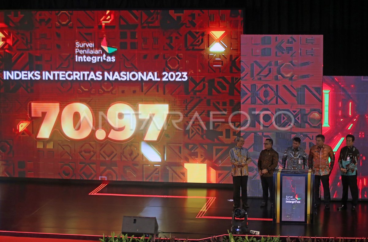 KPK luncurkan hasi survei penilaian integritas 2023 | ANTARA Foto KPK luncurkan hasi survei penilaian integritas 2023 | ANTARA Foto