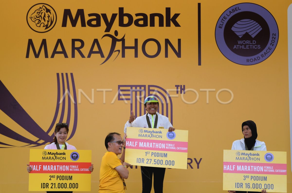 PEMENANG MAYBANK MARATHON 2022 | ANTARA Foto