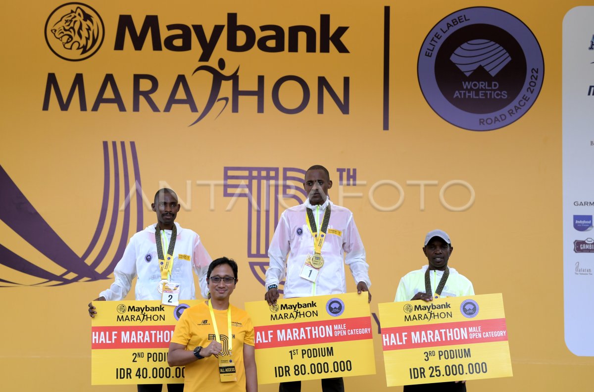 PEMENANG MAYBANK MARATHON 2022 | ANTARA Foto