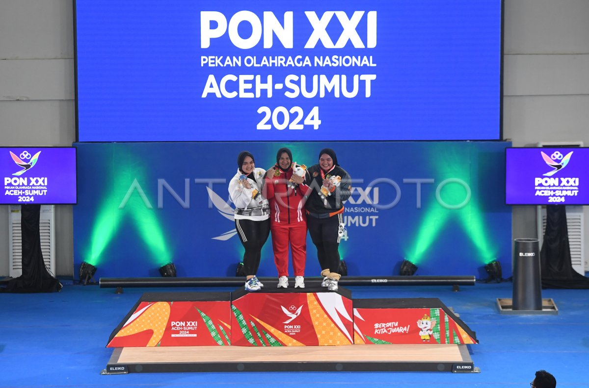 PON XXI Aceh-Sumut: Lifter Nurul Akmal rebut medali emas | ANTARA Foto