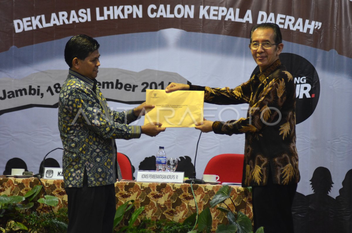 LHKPN CALON GUBERNUR JAMBI | ANTARA Foto LHKPN CALON GUBERNUR JAMBI | ANTARA Foto