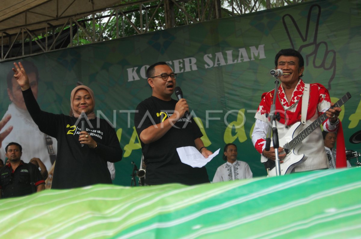 RHOMA IRAMA KONSER SALAM DUA JARI | ANTARA Foto