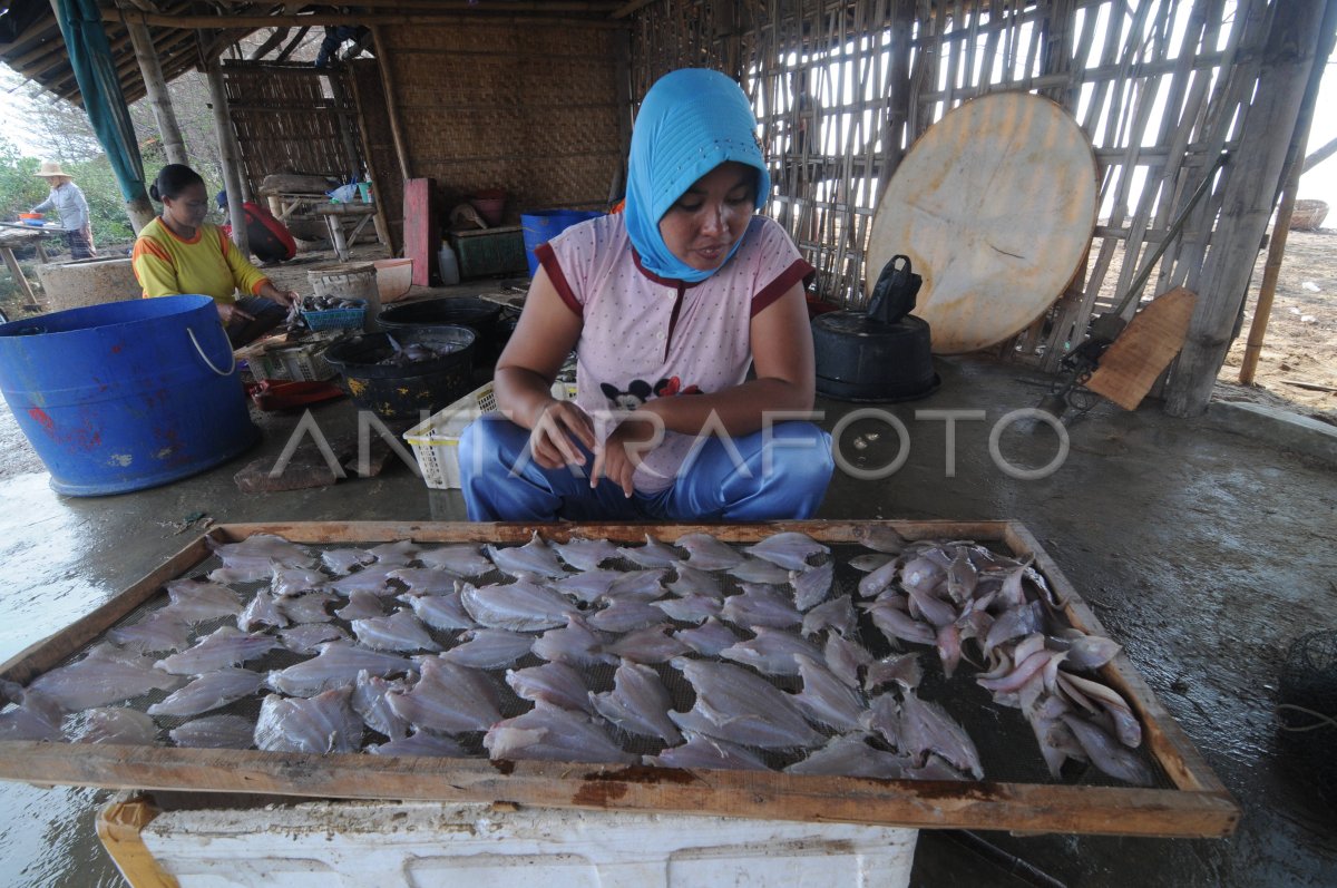 PRODUKSI IKAN KERING | ANTARA Foto