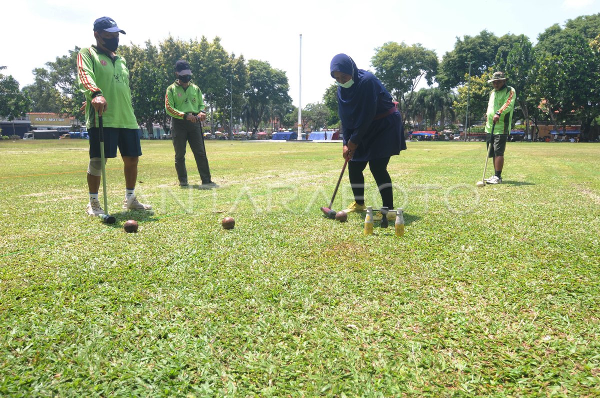 OLAHRAGA WOODBALL DI KLATEN | ANTARA Foto