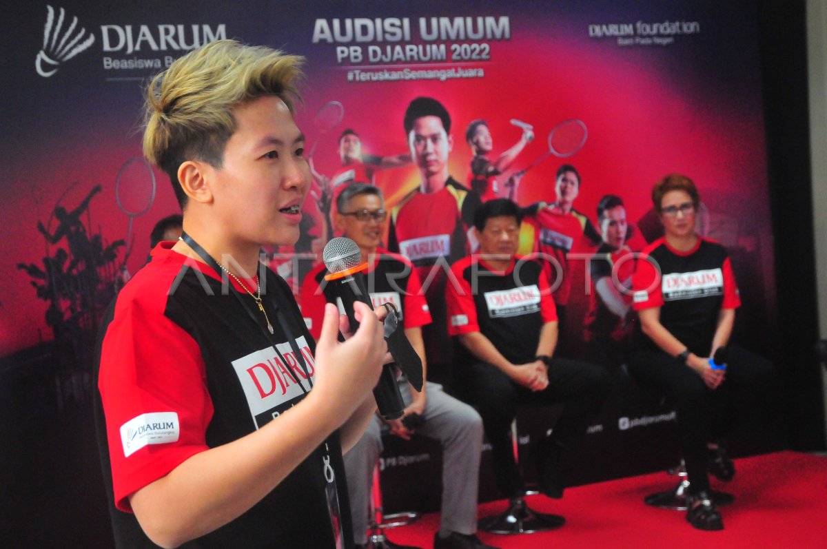 KONFERENSI PERS AUDISI UMUM BEASISWA BULU TANGKIS | ANTARA Foto