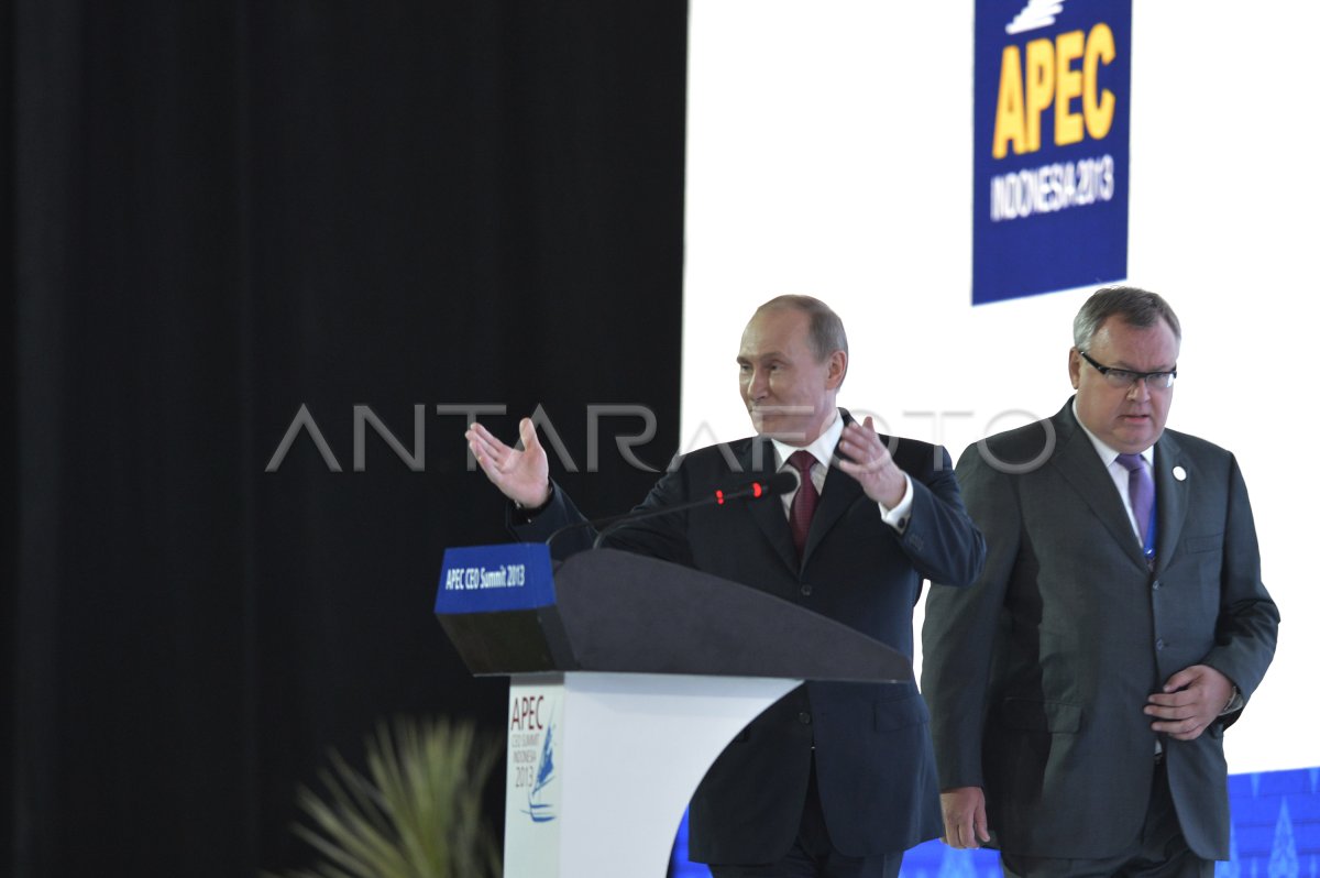 APEC CEO SUMMIT PUTIN | ANTARA Foto
