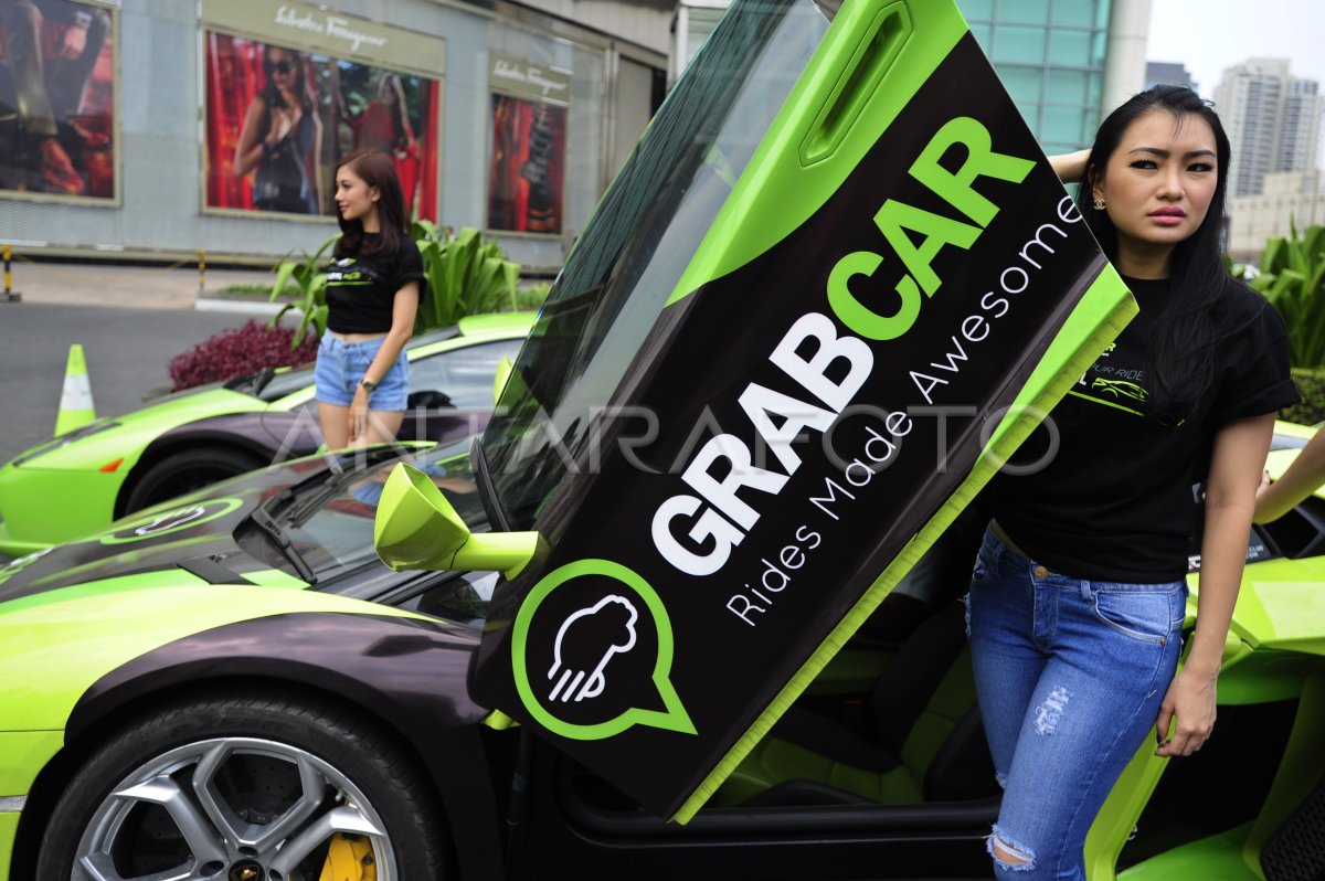 LAYANAN GRABCAR LAMBORGHINI | ANTARA Foto