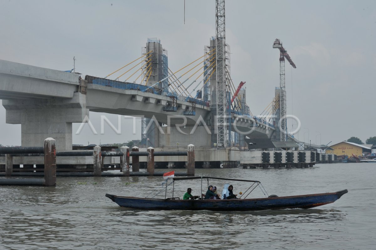 PERKEMBANGAN JEMBATAN MUSI IV | ANTARA Foto