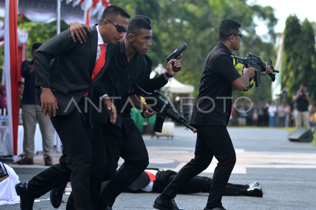 SIMULASI PENGAMANAN KTT G20 | ANTARA Foto