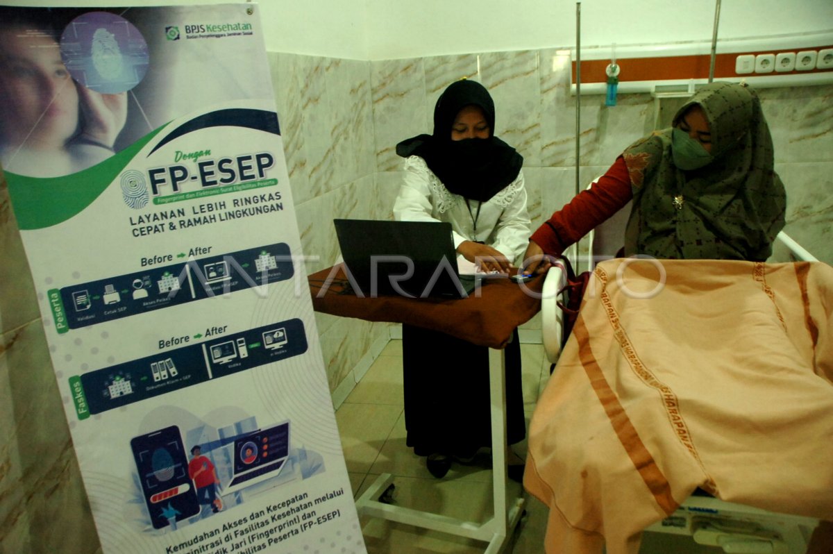 Layanan BPJS Kesehatan dengan sidik jari pasien | ANTARA Foto Layanan BPJS Kesehatan dengan sidik jari pasien | ANTARA Foto