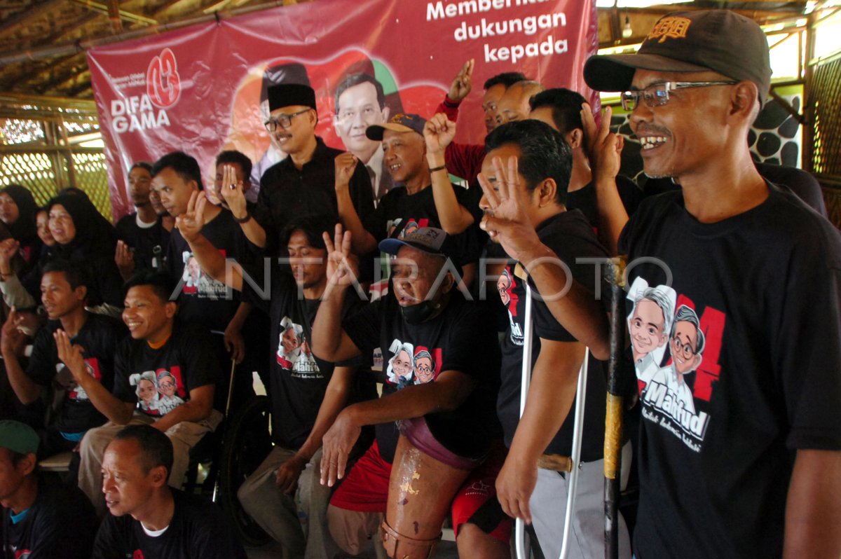 Deklarasi difabel Ganjar-Mahfud | ANTARA Foto