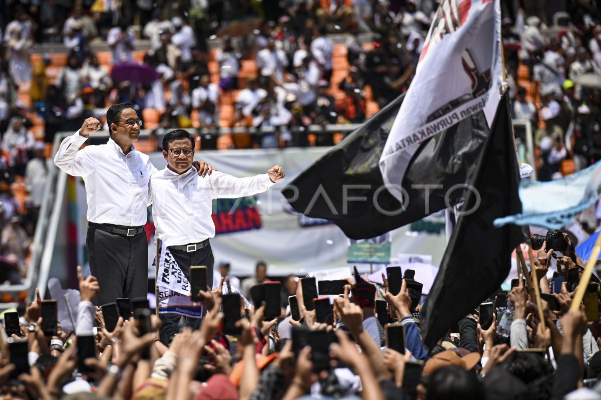 Kampanye akbar Anies-Muhaimin di JIS | ANTARA Foto
