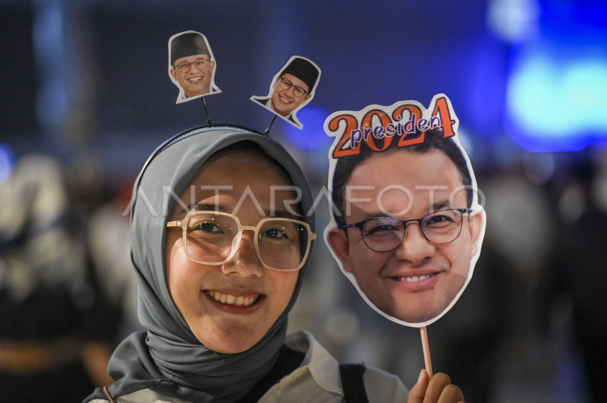 Kampanye akbar terakhir Anies-Muhaimin di JIS | ANTARA Foto