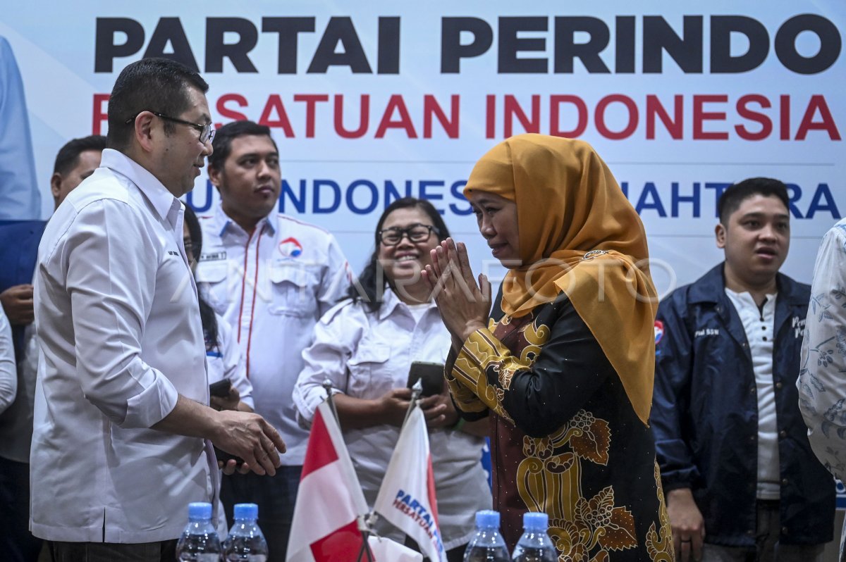 Partai Perindo dukung Khofifah-Emil untuk Pilgub Jawa Timur 2024 | ANTARA Foto
