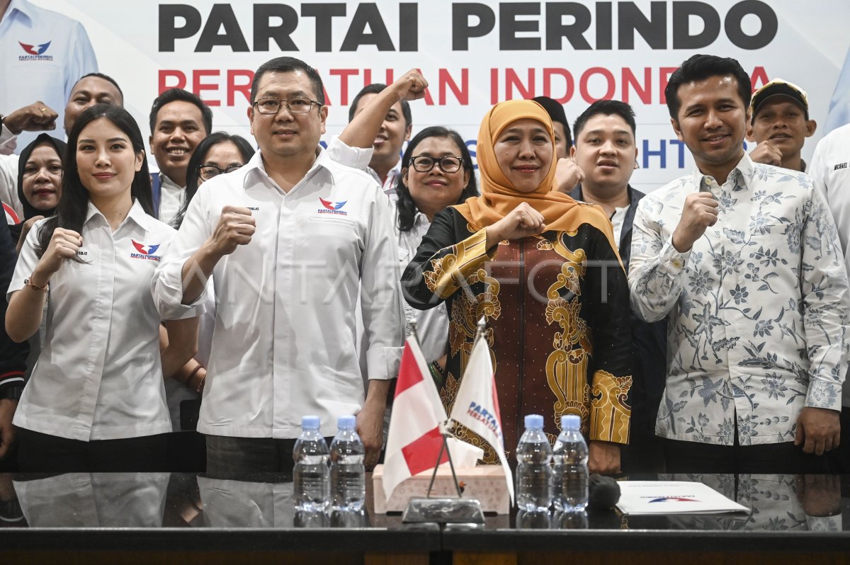 Partai Perindo dukung Khofifah-Emil untuk Pilgub Jawa Timur 2024 | ANTARA Foto