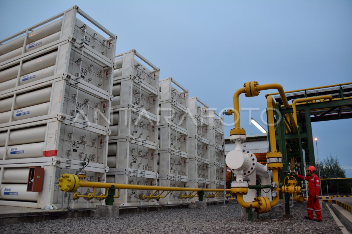 FASILITAS PENYIMPANAN GAS ALAM | ANTARA Foto