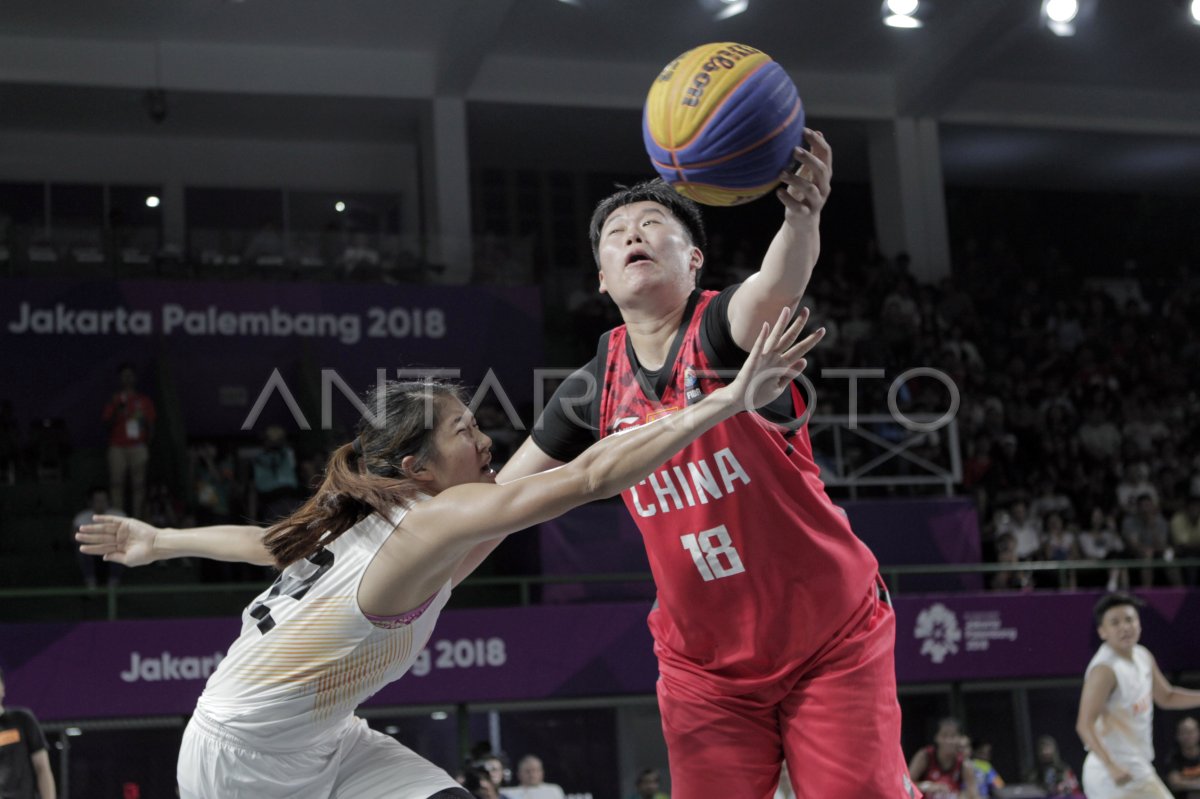 PENYISIHAN BASKET PUTRI 3X3 CINA VS MALAYSIA | ANTARA Foto