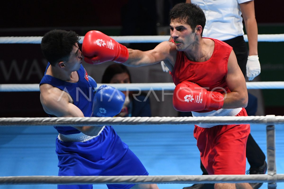 16 BESAR BANTAM 56KG PUTRA MEREDOV VS JO HYONAM | ANTARA Foto 16 BESAR BANTAM 56KG PUTRA MEREDOV VS JO HYONAM | ANTARA Foto