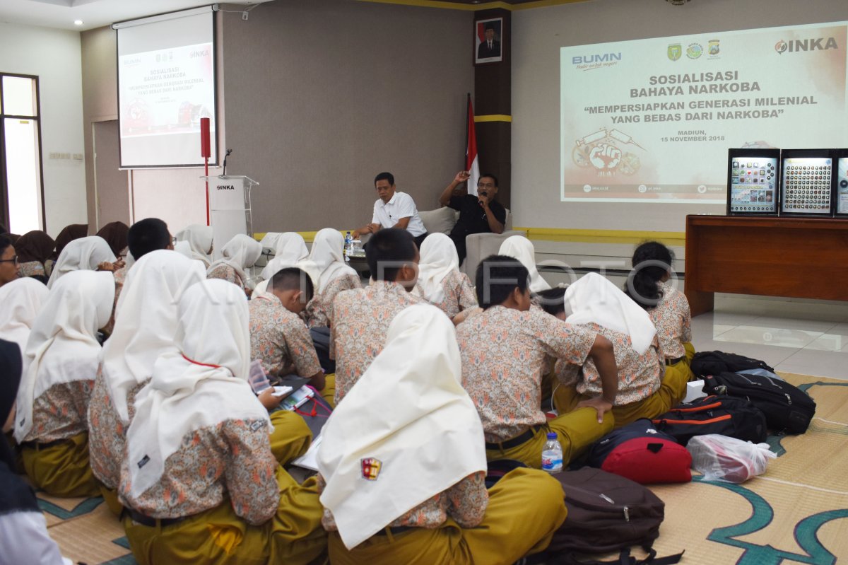 SOSIALISASI BAHAYA NORKOBA | ANTARA Foto