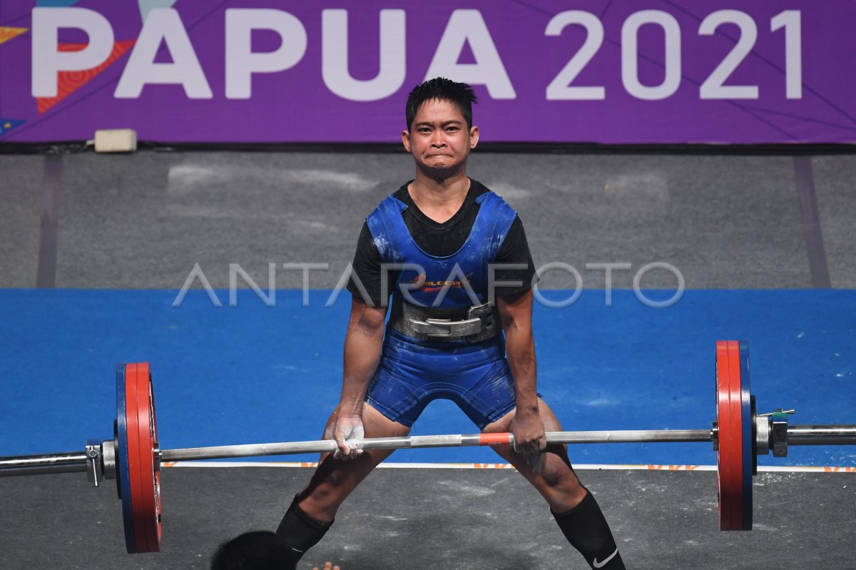 KALTIM RAIH EMAS ANGKAT BERAT 47 KG PUTRI PON PAPUA | ANTARA Foto