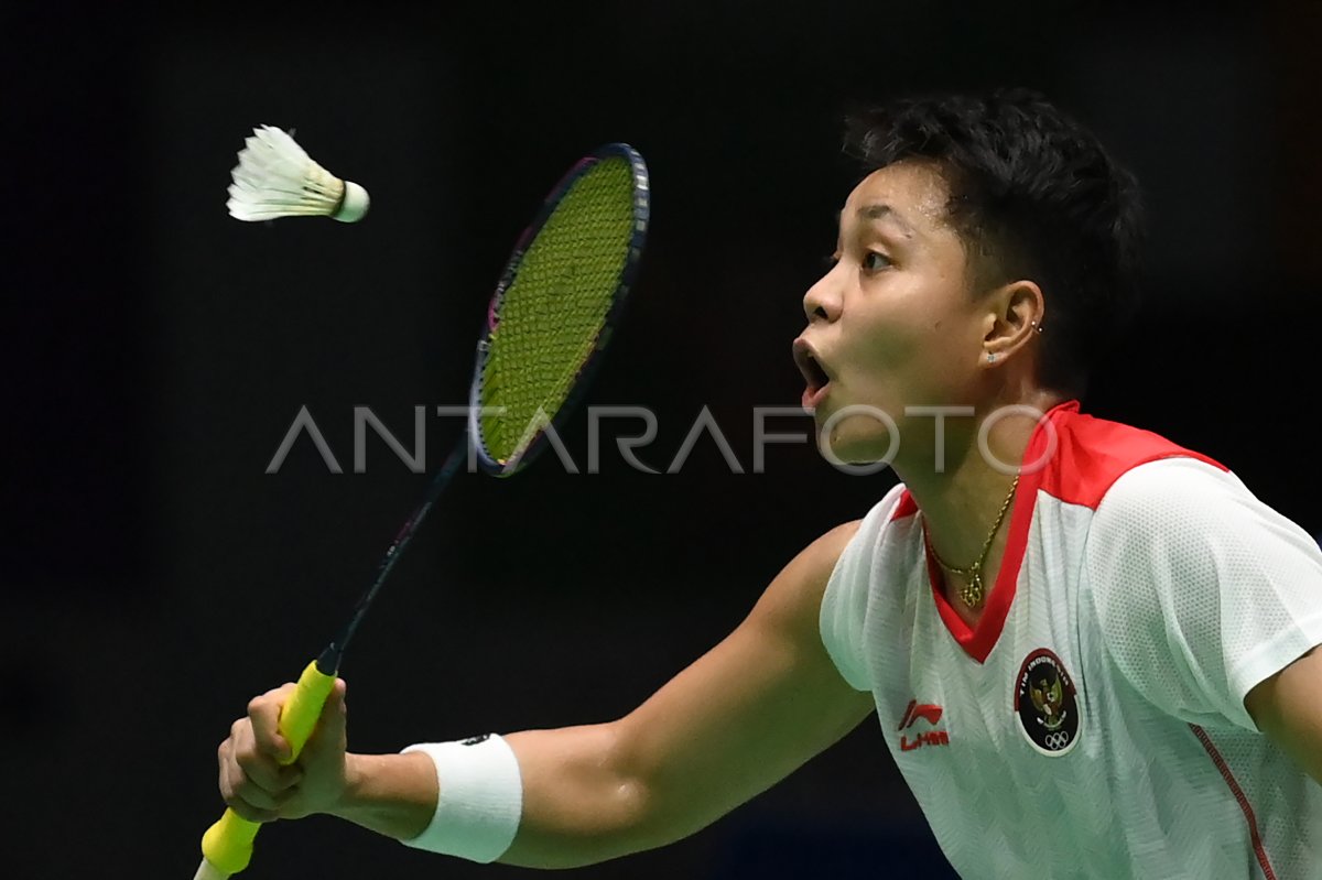 BULU TANGKIS GANDA PUTRI INDONESIA RAIH MEDALI EMAS | ANTARA Foto