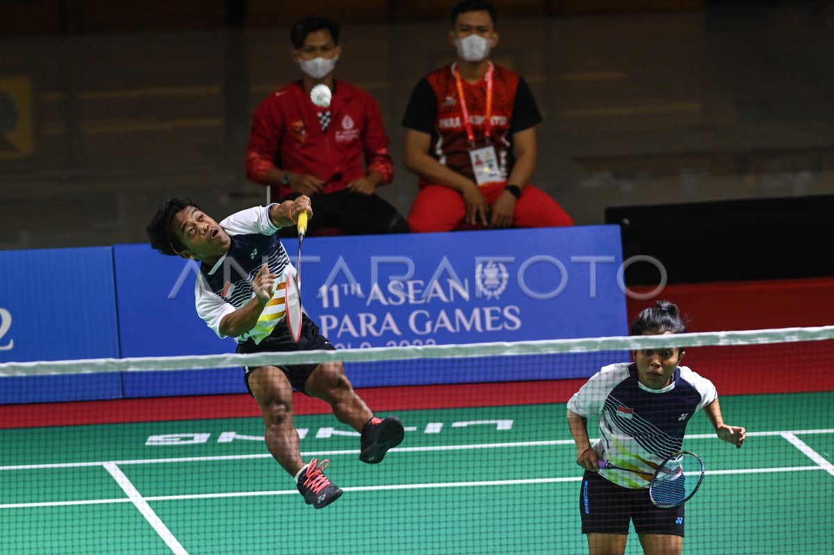 FINAL BULU TANGKIS GANDA CAMPURAN SH6 APG 2022 | ANTARA Foto