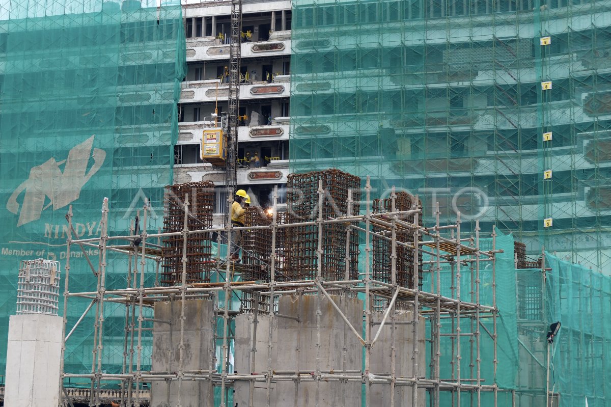 PROGRES PROYEK REVITALISASI HOTEL GRAND INNA BALI BEACH | ANTARA Foto PROGRES PROYEK REVITALISASI HOTEL GRAND INNA BALI BEACH | ANTARA Foto