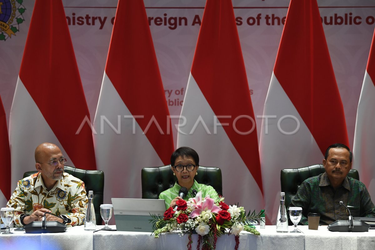Jumpa pers Menlu Retno Marsudi | ANTARA Foto Jumpa pers Menlu Retno Marsudi | ANTARA Foto