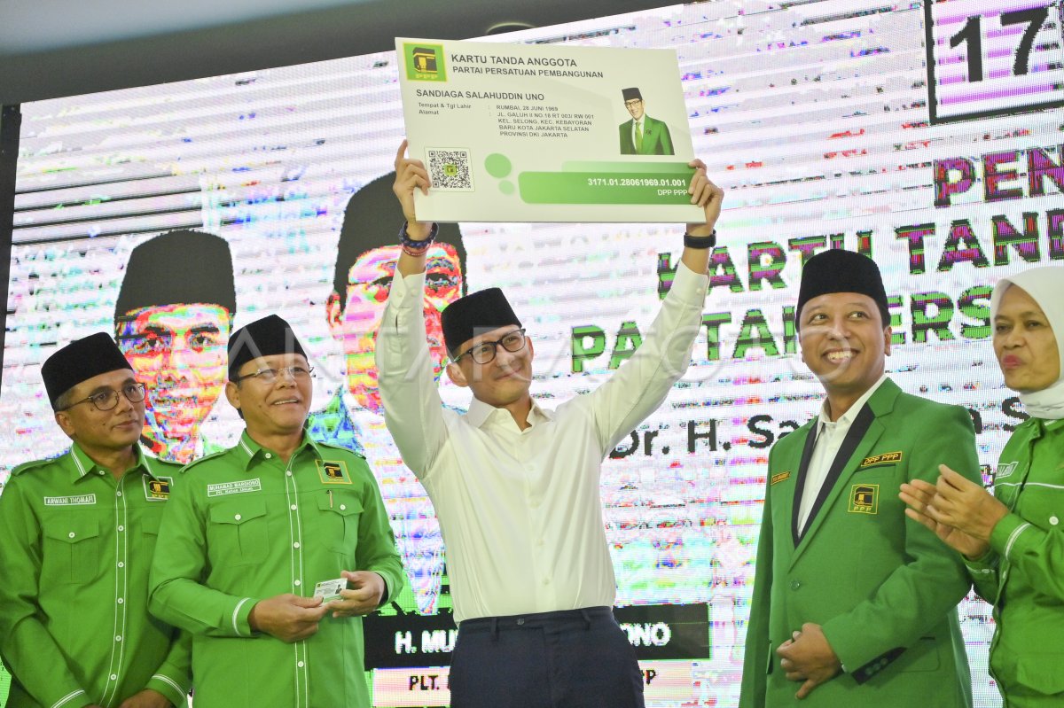Sandiaga Salahuddin Uno resmi gabung PPP | ANTARA Foto