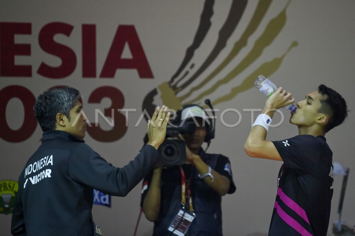 Jonatan Christie melaju ke perempat final | ANTARA Foto