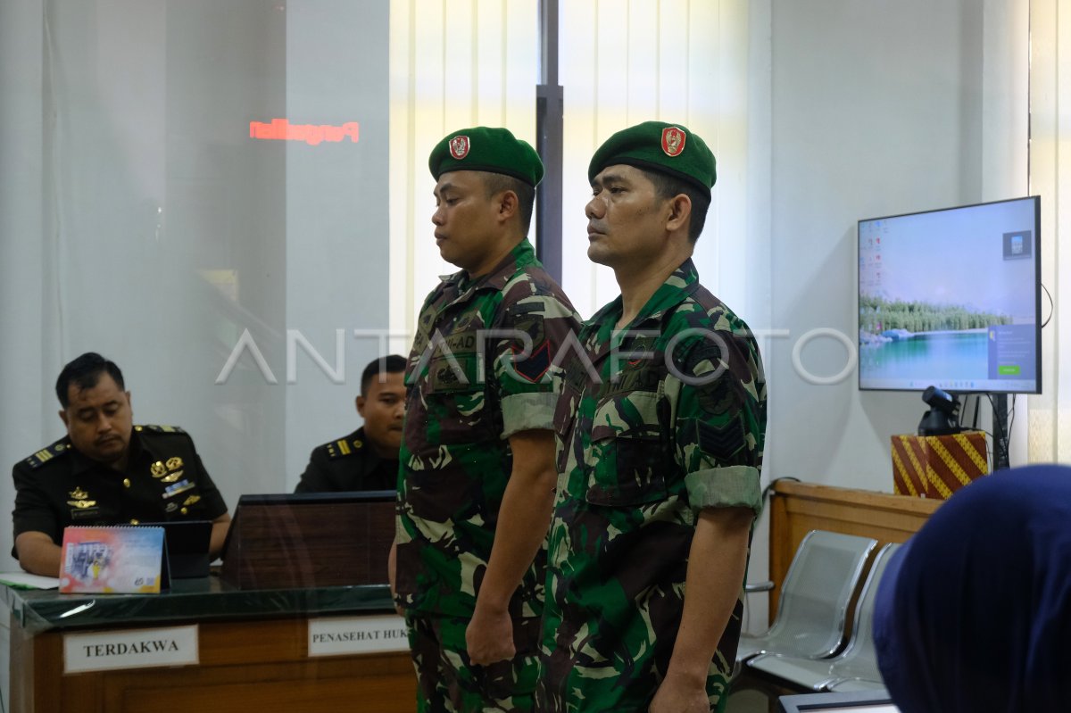 Sidang kasus narkotika prajurit TNI AD | ANTARA Foto