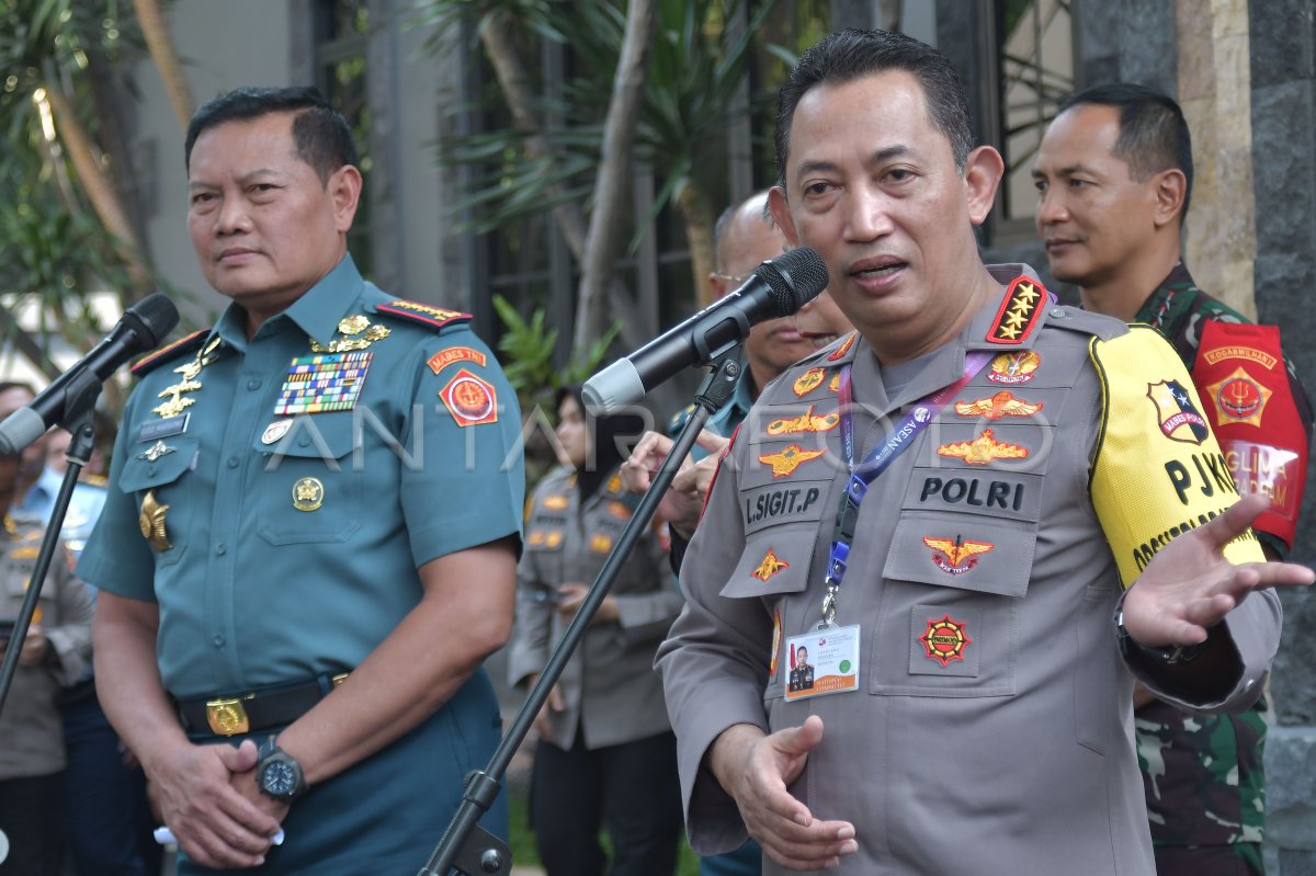 Konferensi Pers pengamanan KTT ke-43 ASEAN | ANTARA Foto