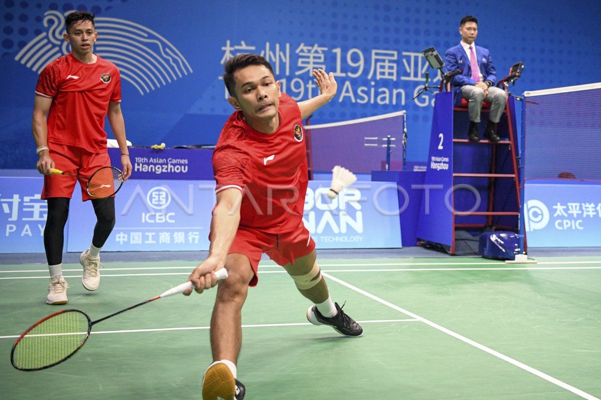 Perempat Final Beregu Bulu Tangkis Putra Asian Games 2022 Antara Foto