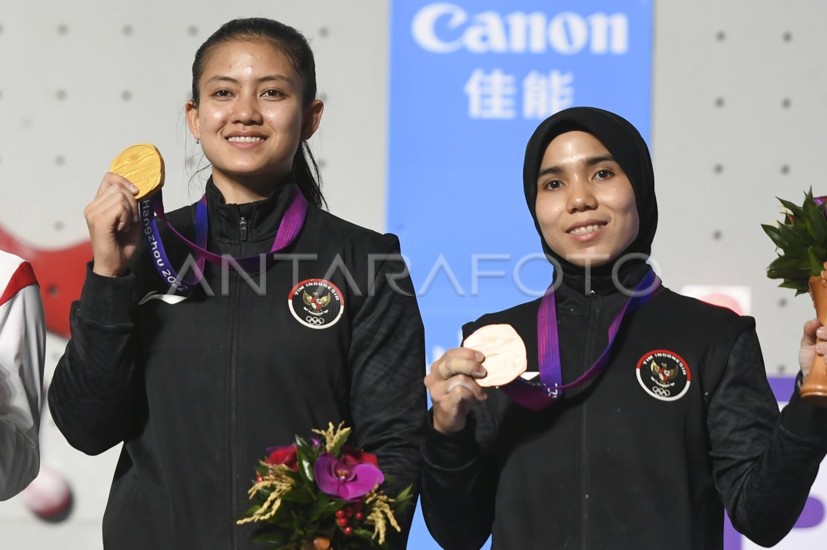 Indonesia raih medali emas dan perunggu nomor speed putri | ANTARA Foto