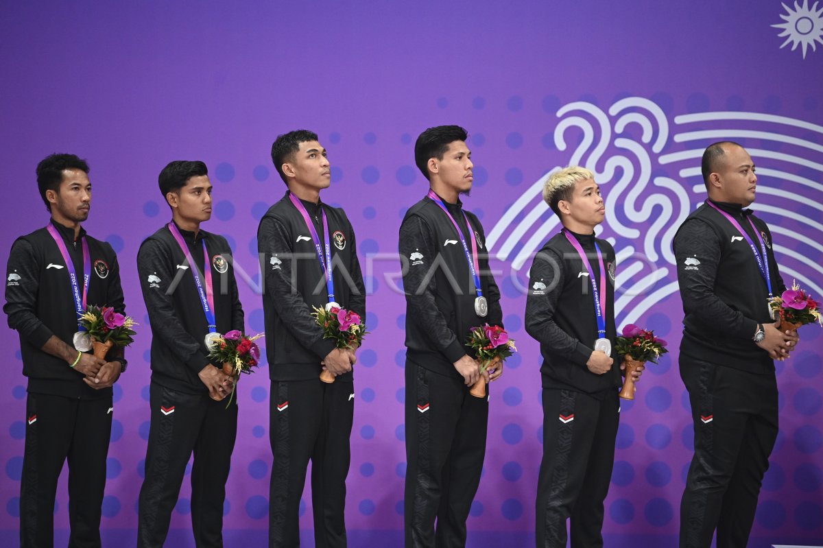 Sepak takraw quadrant putra Indonesia raih medali perak | ANTARA Foto