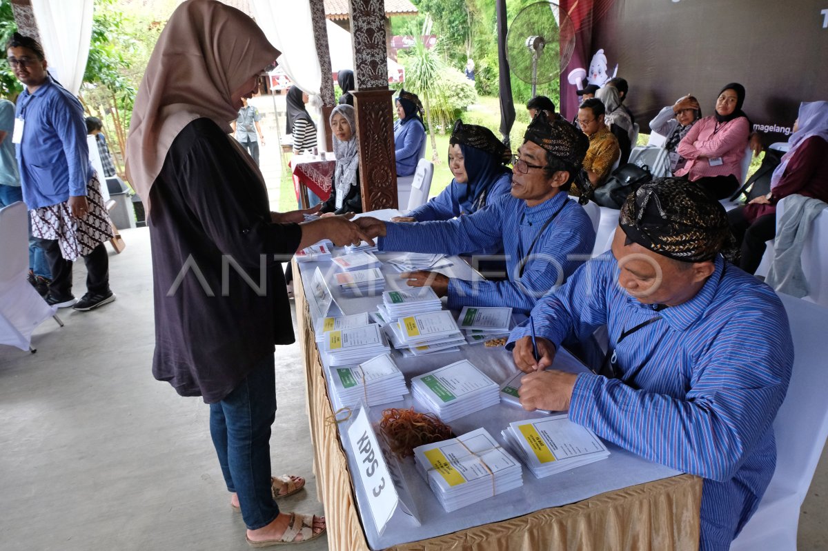 Simulasi Pemilu 2024 di lereng pegunungan Menoreh | ANTARA Foto