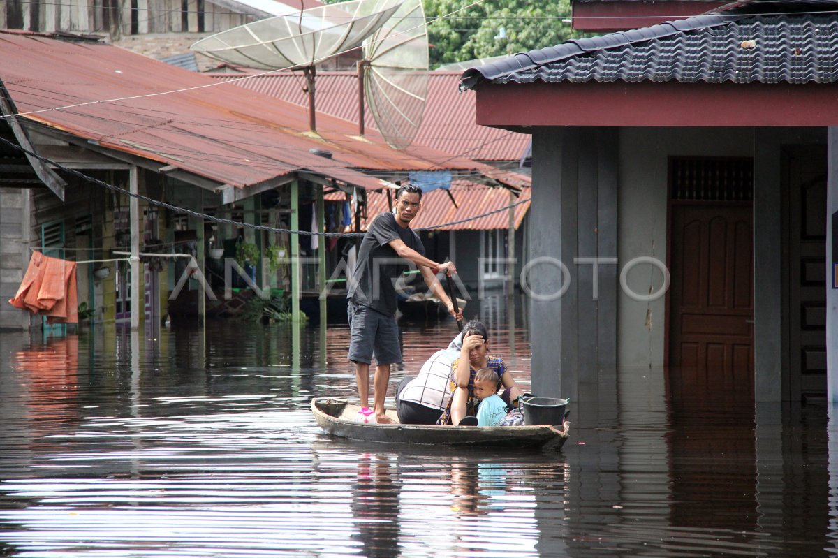 Banjir di Rokan Hilir | ANTARA Foto