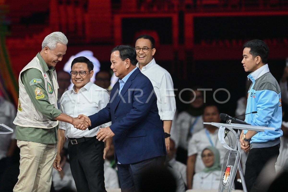 Debat keempat Pilpres 2024 | ANTARA Foto
